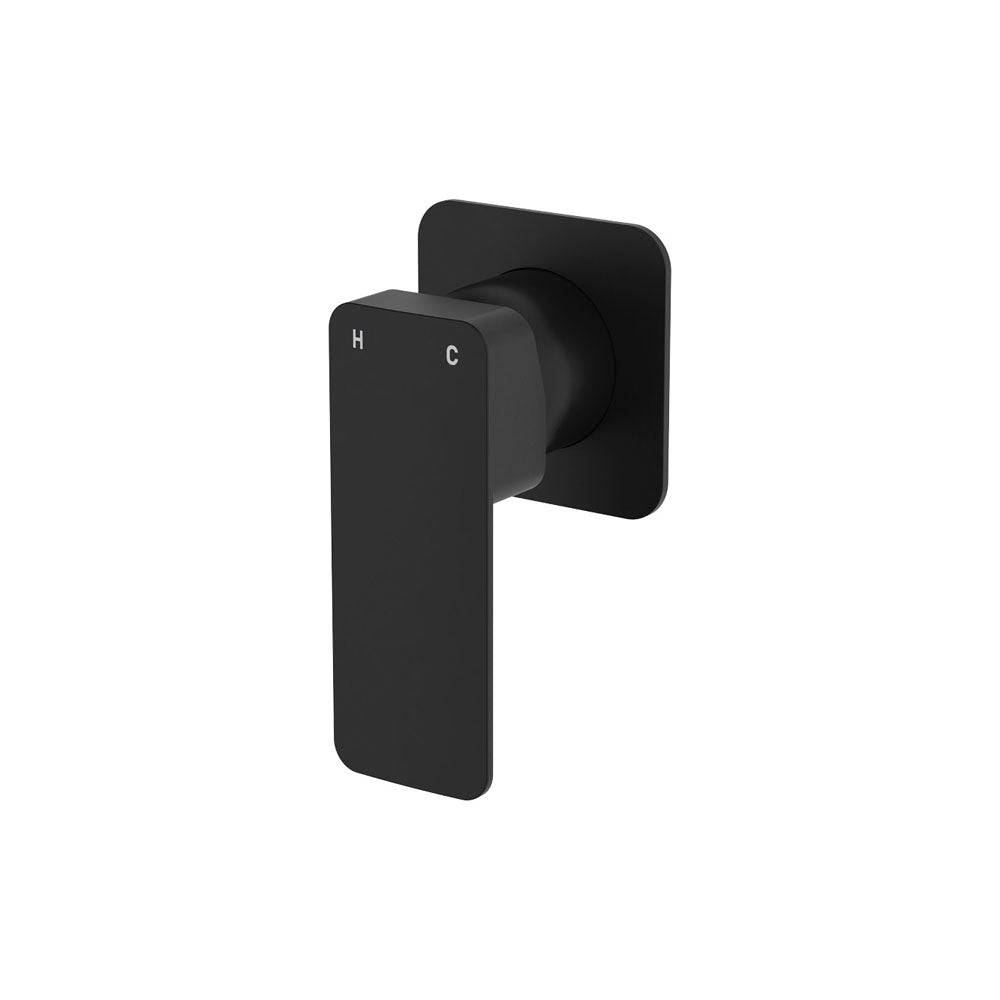 Tono Wall Mixer, Square Plate, Matte Black | QEBS Builders Warehouse