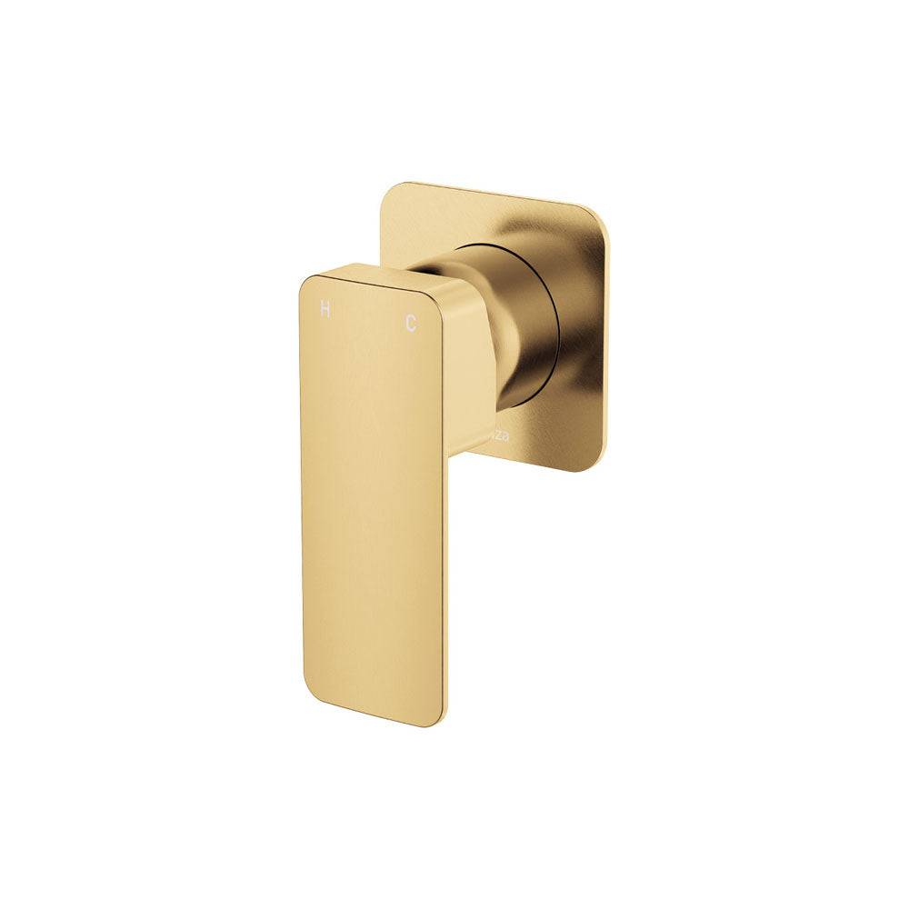Tono Wall Mixer, Square Plate, Urban Brass | QEBS Builders Warehouse