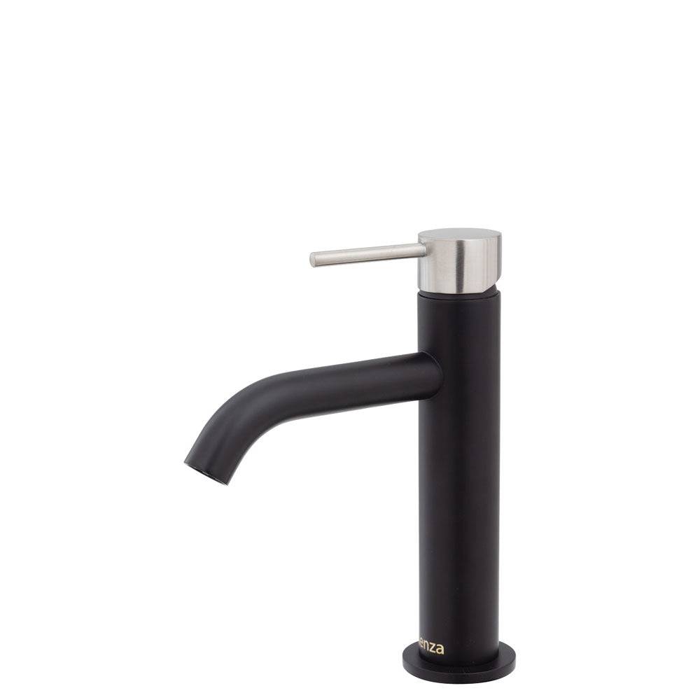 Kaya Basin Mixer, Matte Black / Brushed Nickel | QEBS Builders Warehouse