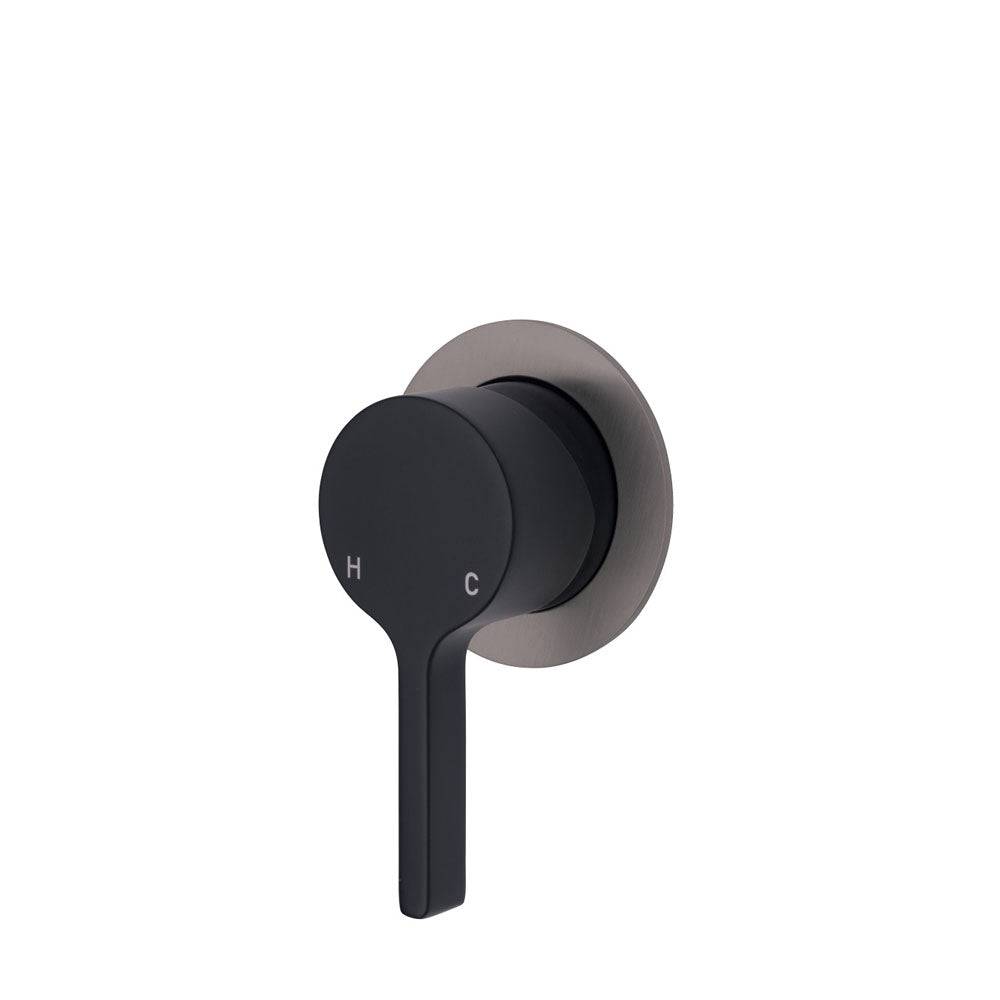 Sansa Wall Mixer, Matte Black / Gun Metal | QEBS Builders Warehouse