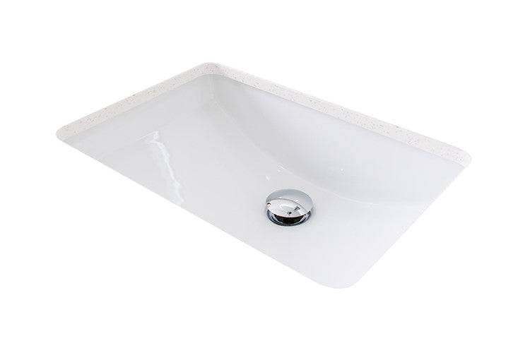 Gravity Under Counter Basin, Gloss White – QEBS